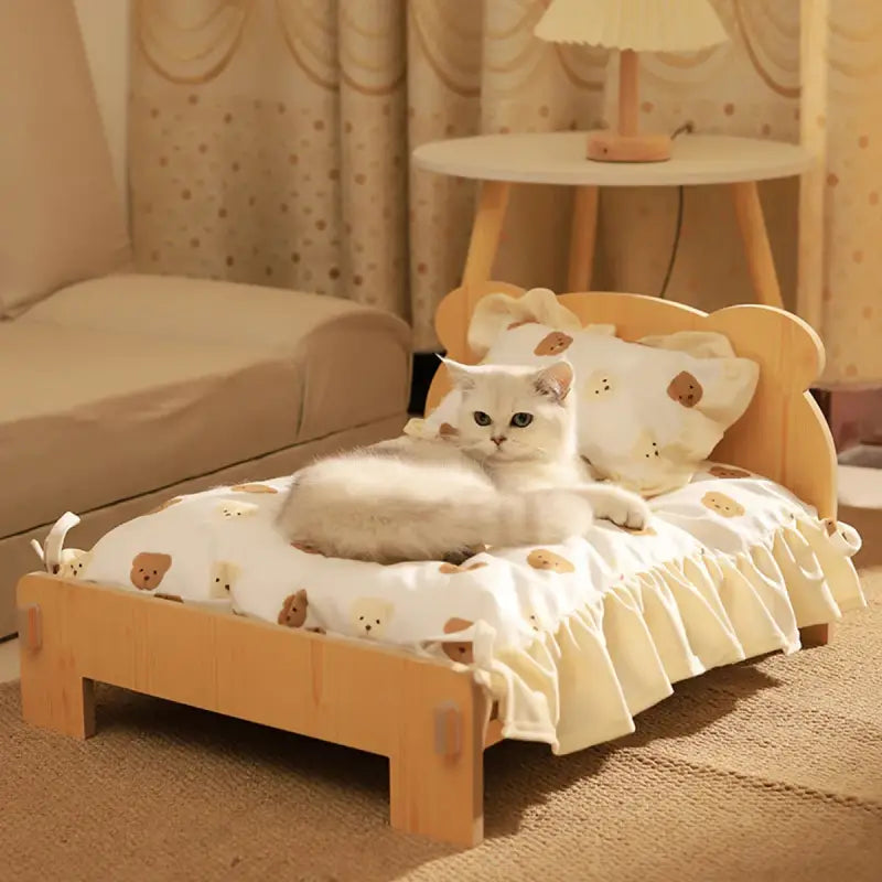 Lit en Bois pour Chat | Orderkeen