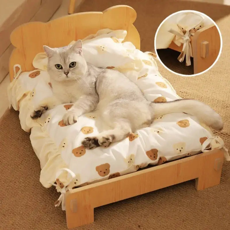 Lit en Bois pour Chat | Orderkeen