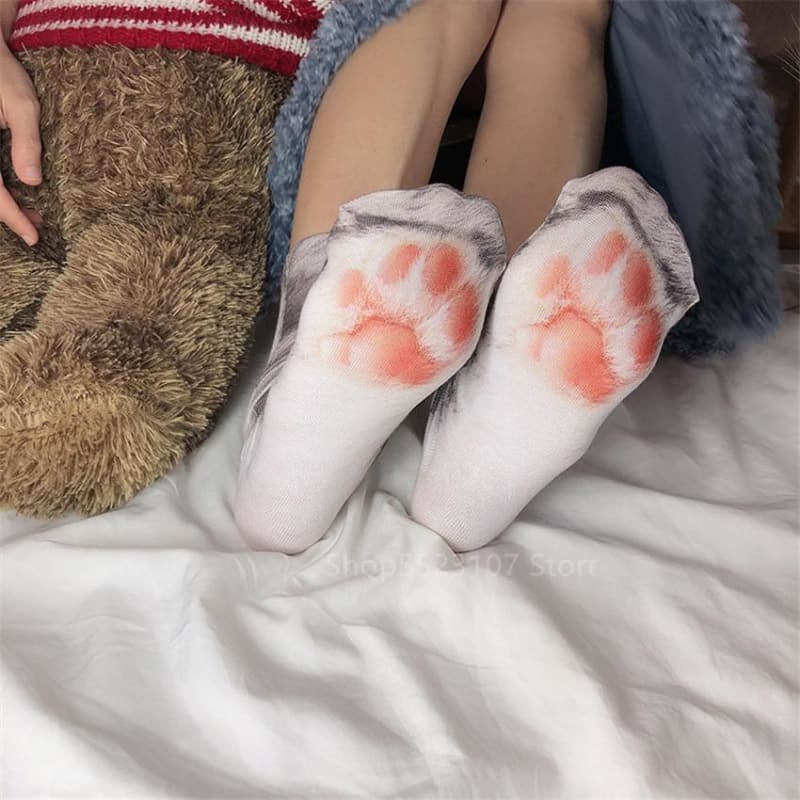 Women's Cat Paw Socks | Orderkeen