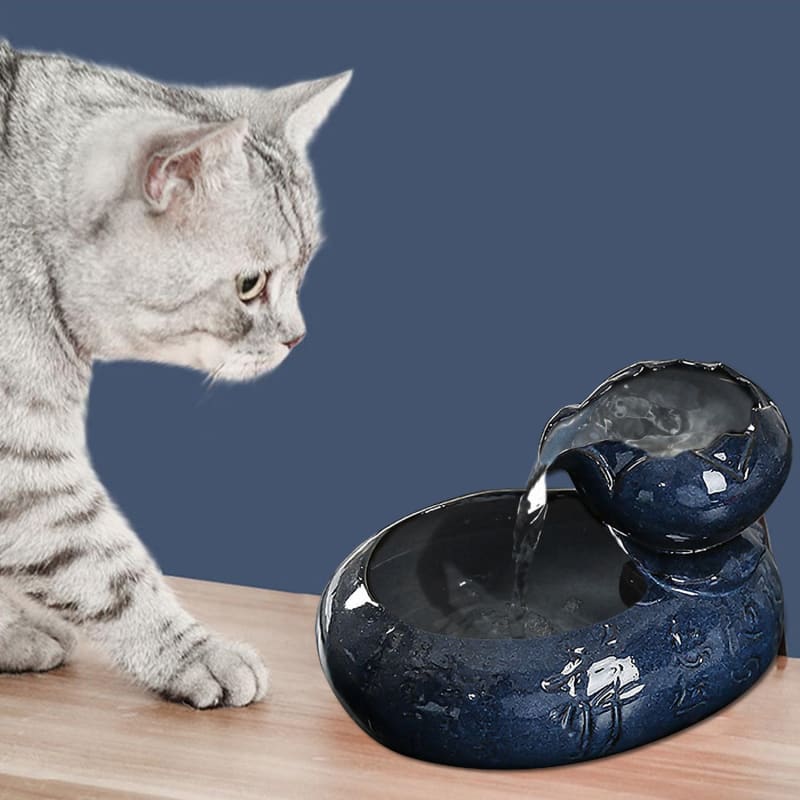 Automatic Ceramic Cat Water Fountain | Orderkeen