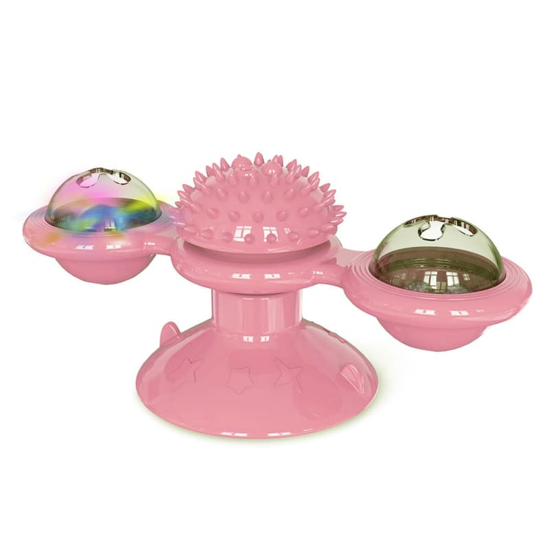 Jouet moulin ventouse 2 sphères pour chat | Orderkeen