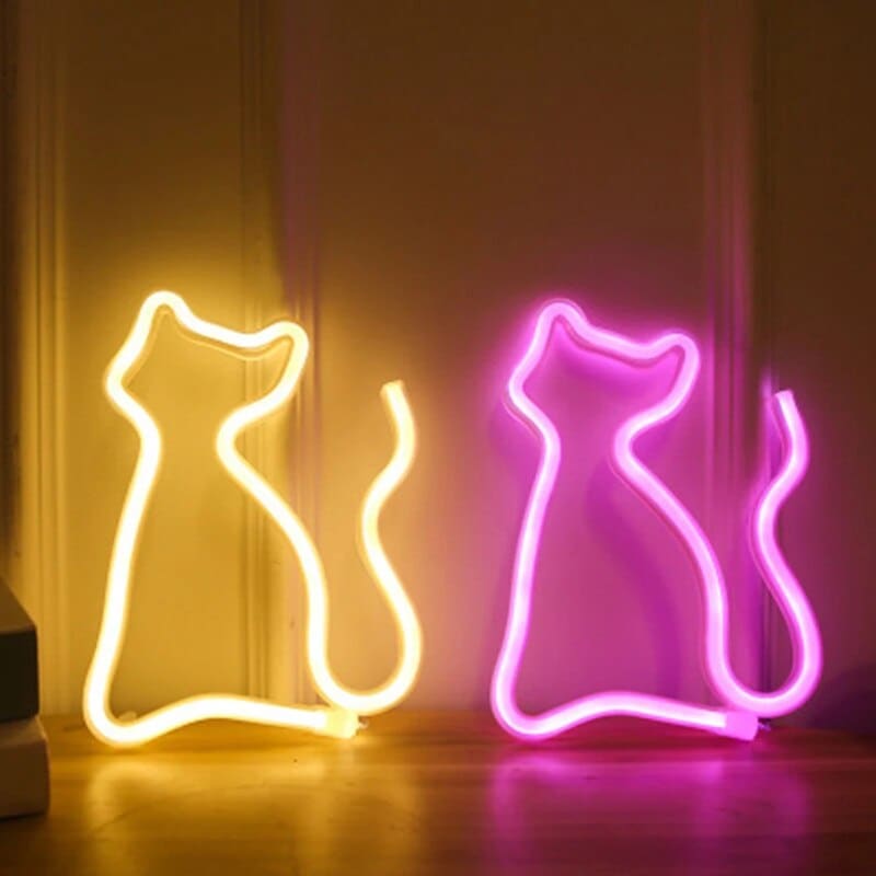 Cat Silhouette LED Neon Lamp | Orderkeen