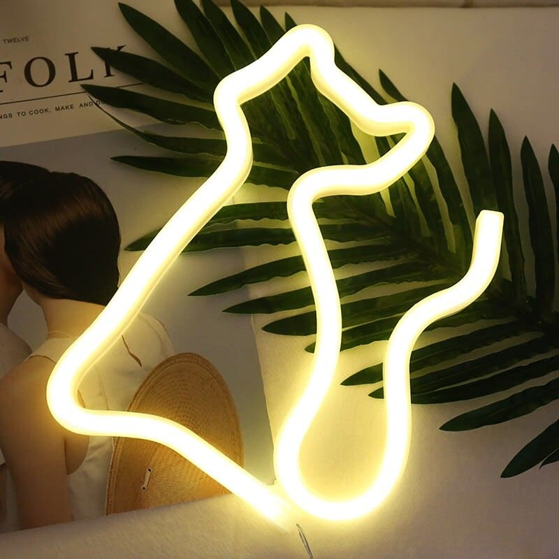 Cat Silhouette LED Neon Lamp | Orderkeen