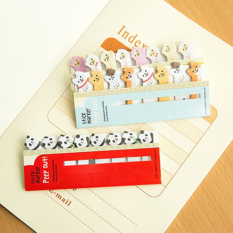 Marque page sticker patte de chat kawaii | Orderkeen