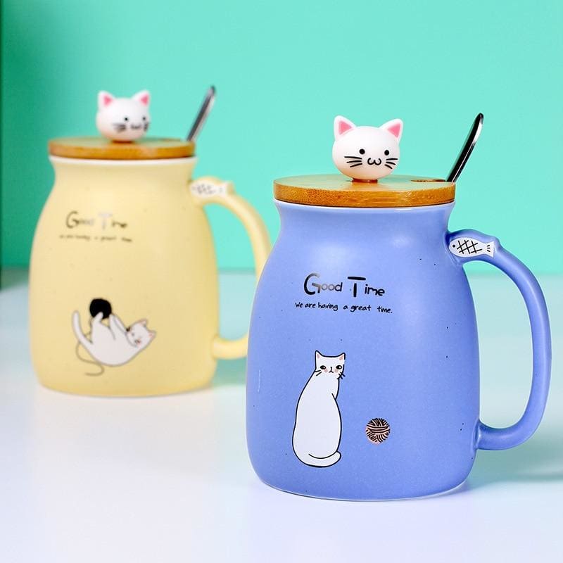 Mug Chat Avec Couvercle | Orderkeen