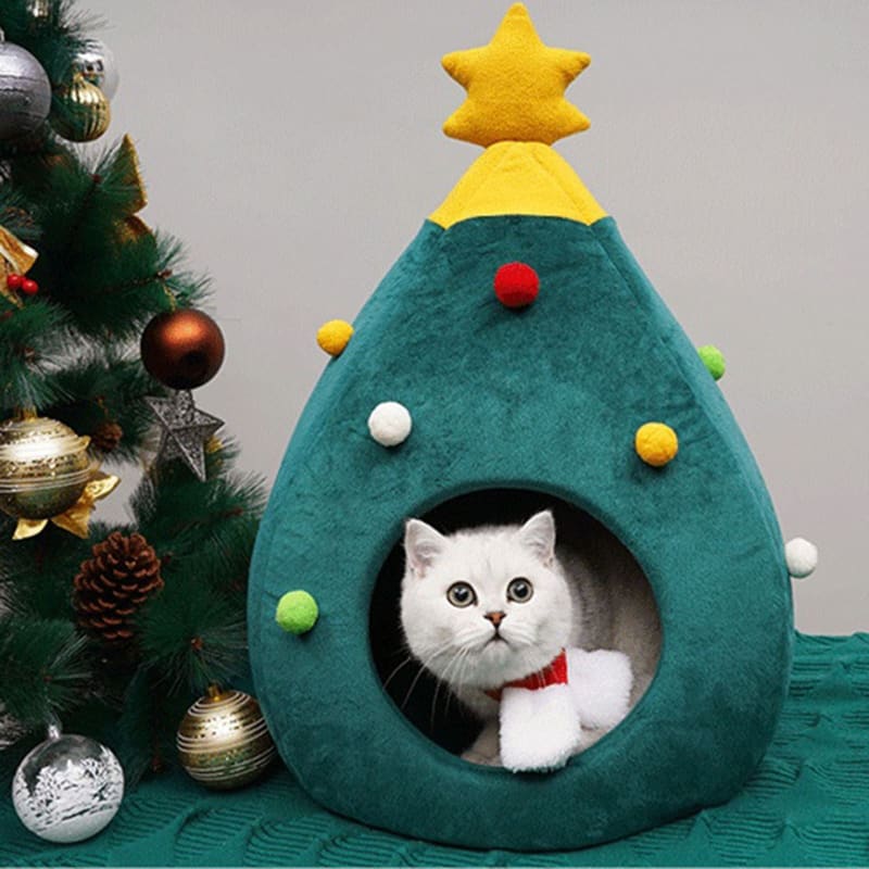 Christmas Tree Shaped Cat House | Orderkeen