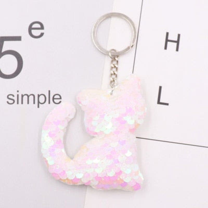 Cute cat key ring with reversible scales | Orderkeen
