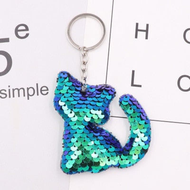 Cute cat key ring with reversible scales | Orderkeen