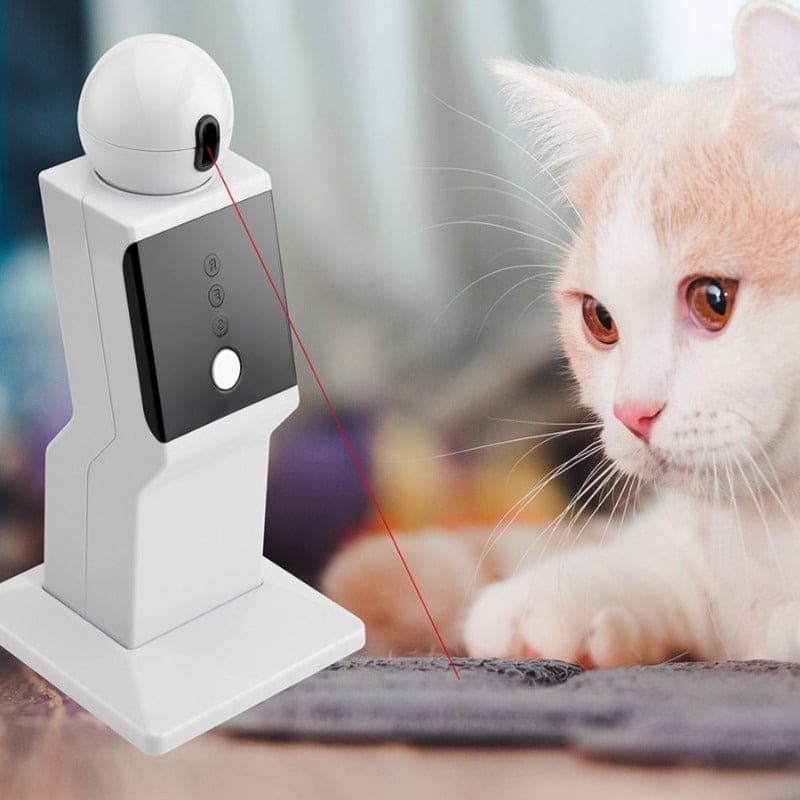 USB programmable 360° laser pointer robot for cats | Orderkeen