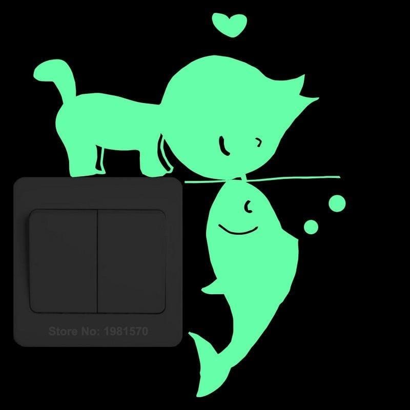 Fluorescent Cat Sticker | Orderkeen